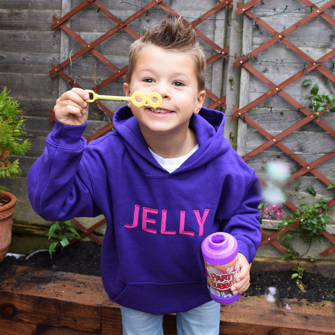 Jelly Kids Embroidered Hoodie. Sweater, Jumper, Cute, Novelty, Jumper ...