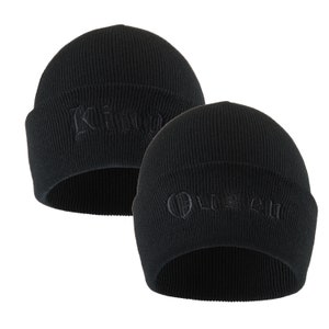 King & Queen Beanies. Embroidered Twin Pack Royalty Couple Goals ...