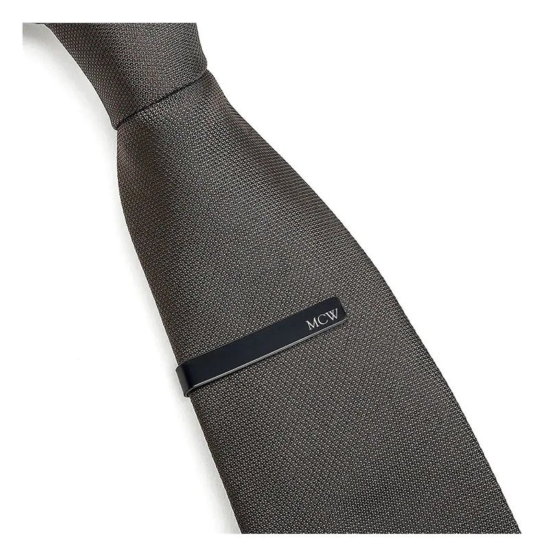 Personalized Tie Clip for Men. Bar Clasp Tie Clip Custom Engraved ...