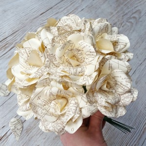 12 X Vintage Map Roses | Paper Flower Roses - Etsy