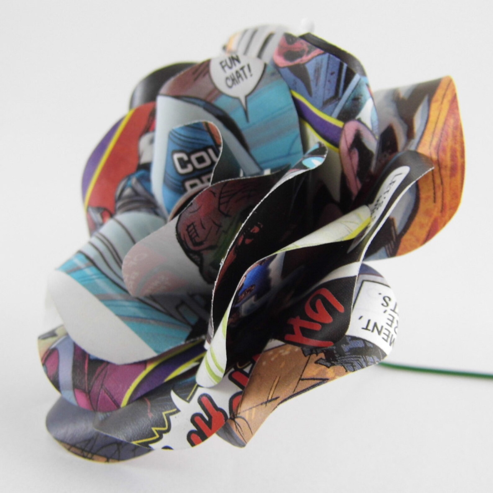 Comic Book Paper Flower Roses Alternative Flowers Cosplay - Etsy