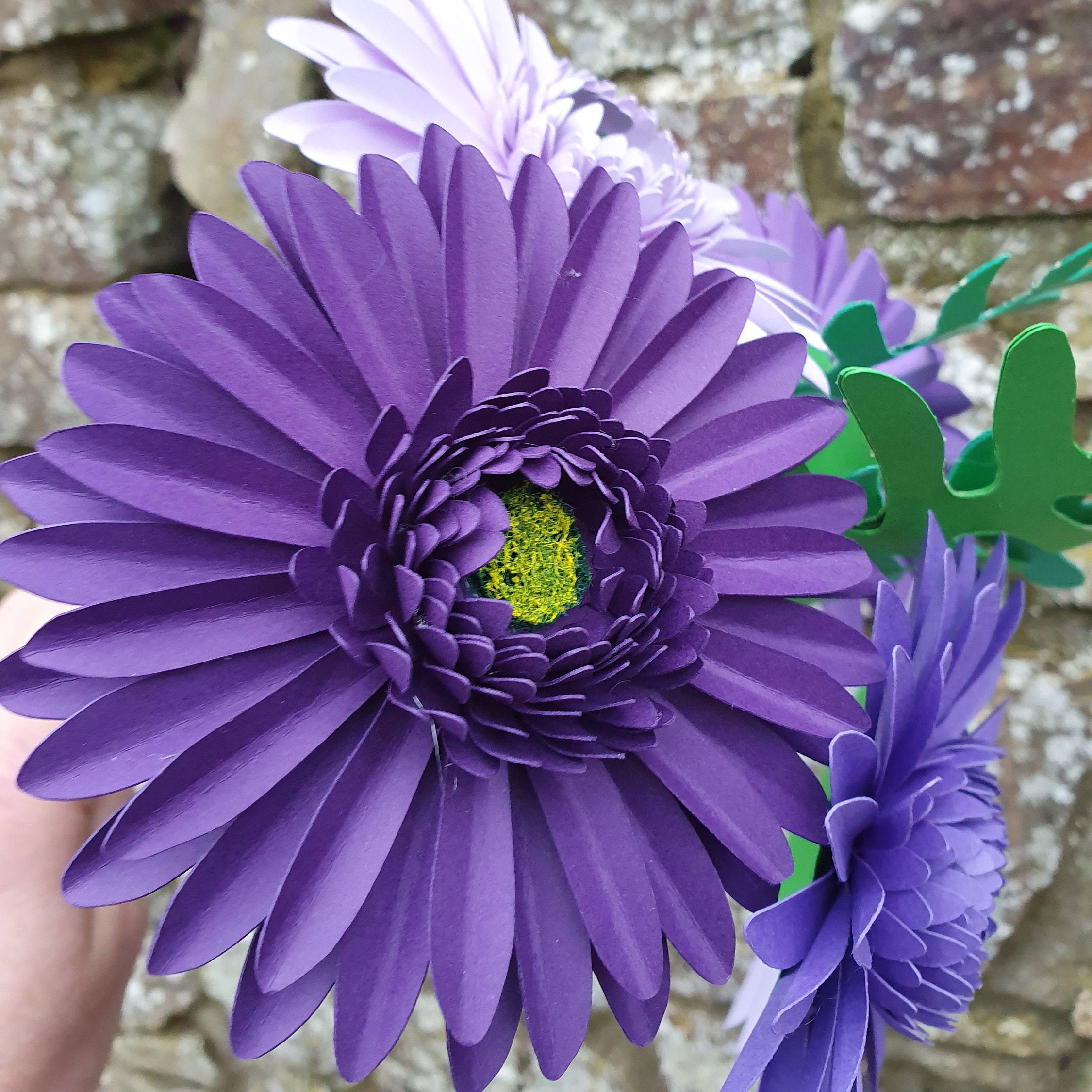 Gerbera Daisy - Realistic Paper Flower - Table Decorations, Weddings ...