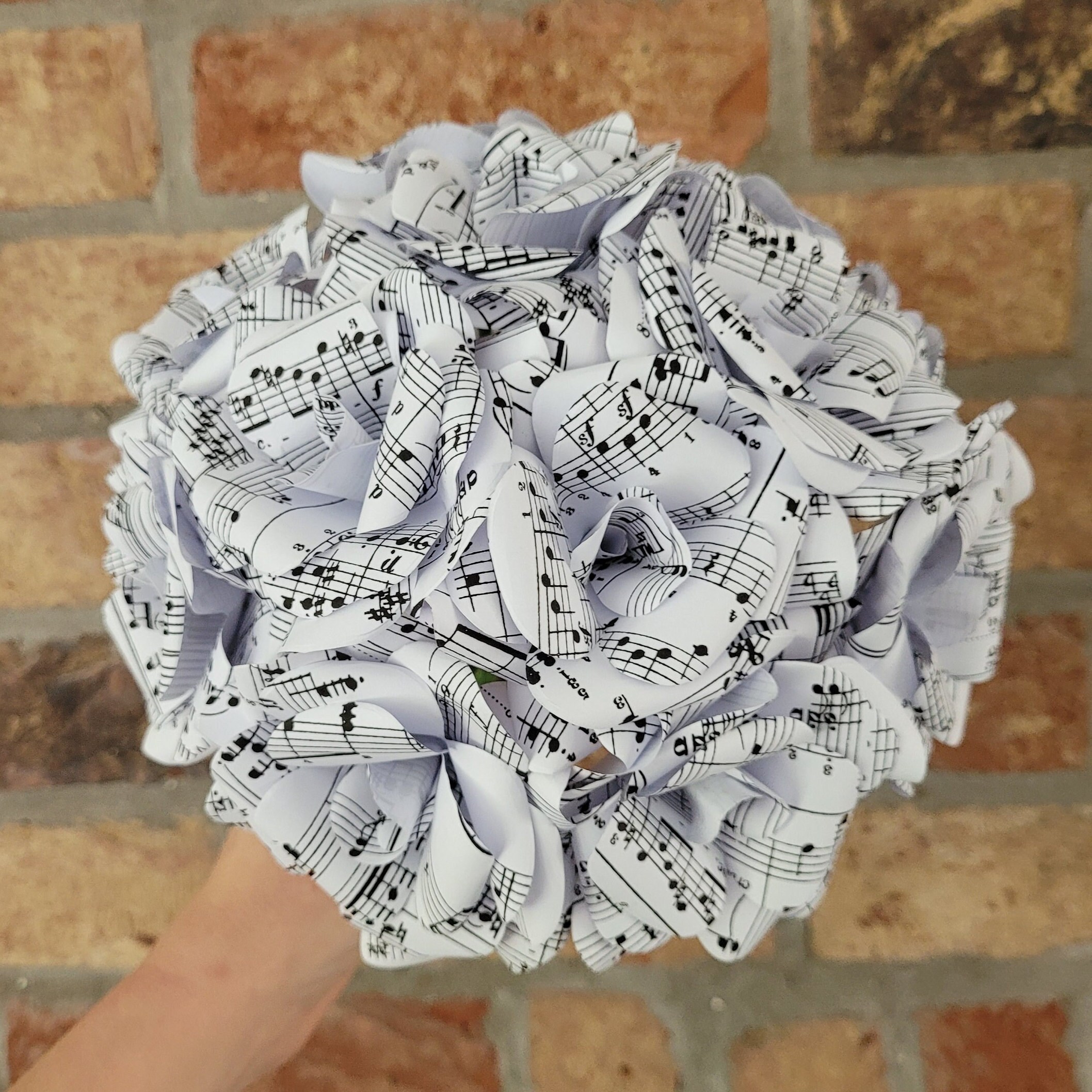 12 X Sheet Music Paper Flowers Paper Roses Dozen X Handmade - Etsy UK