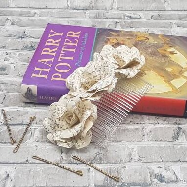 Paper Flower Hair Comb Flower Hair Accessories Bridal Hair - Etsy UK