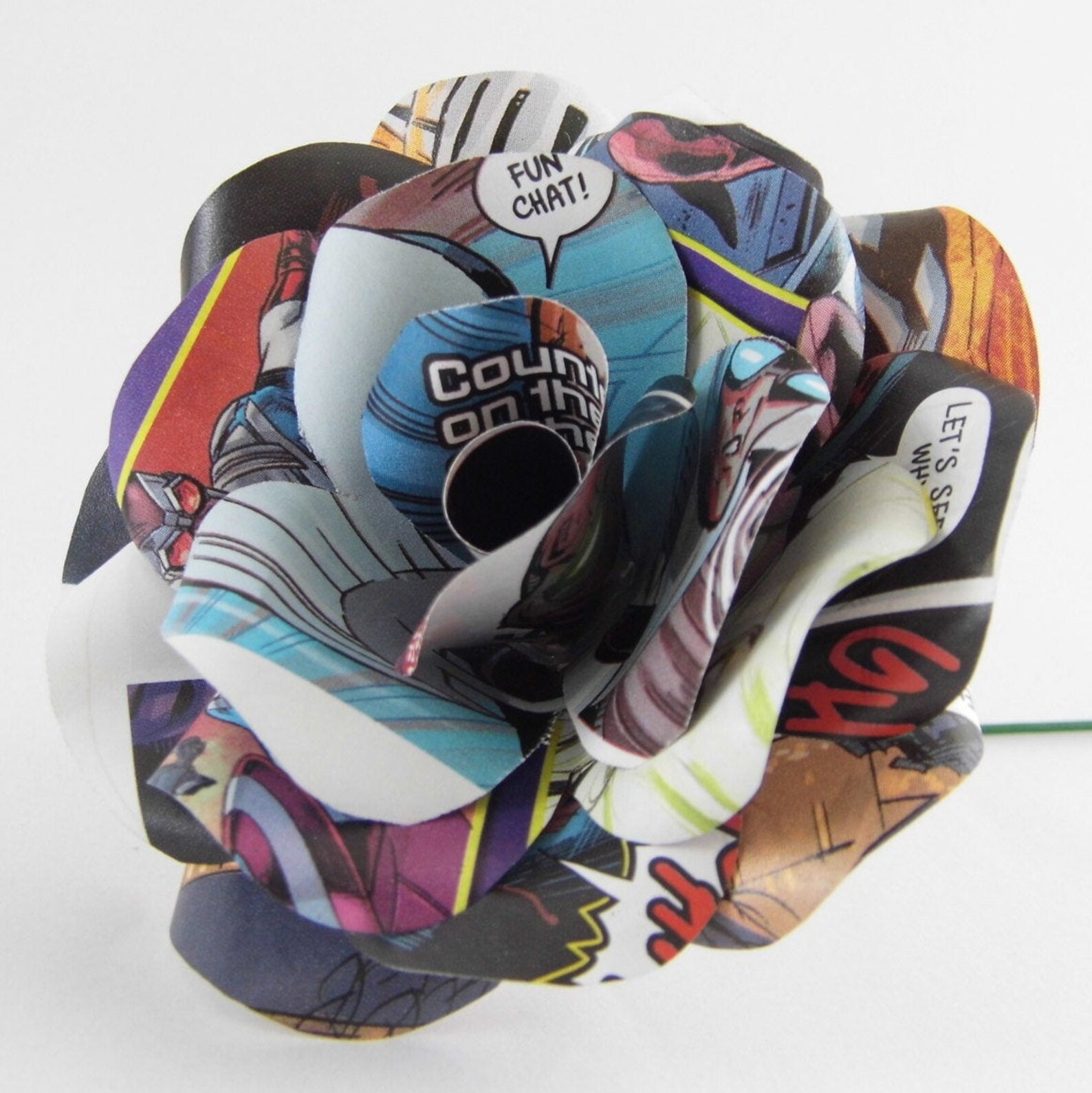 Comic Book Paper Flower Roses Alternative Flowers Cosplay - Etsy