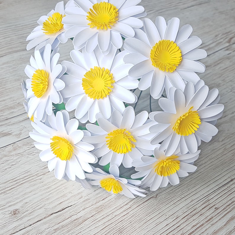 Paper Daisies - White Paper Flower Daisies - Home Decor - 1st ...