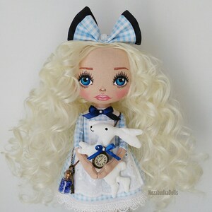 Alice in Wonderland Custom Rag Doll Birthday Gift for Women Textile ...
