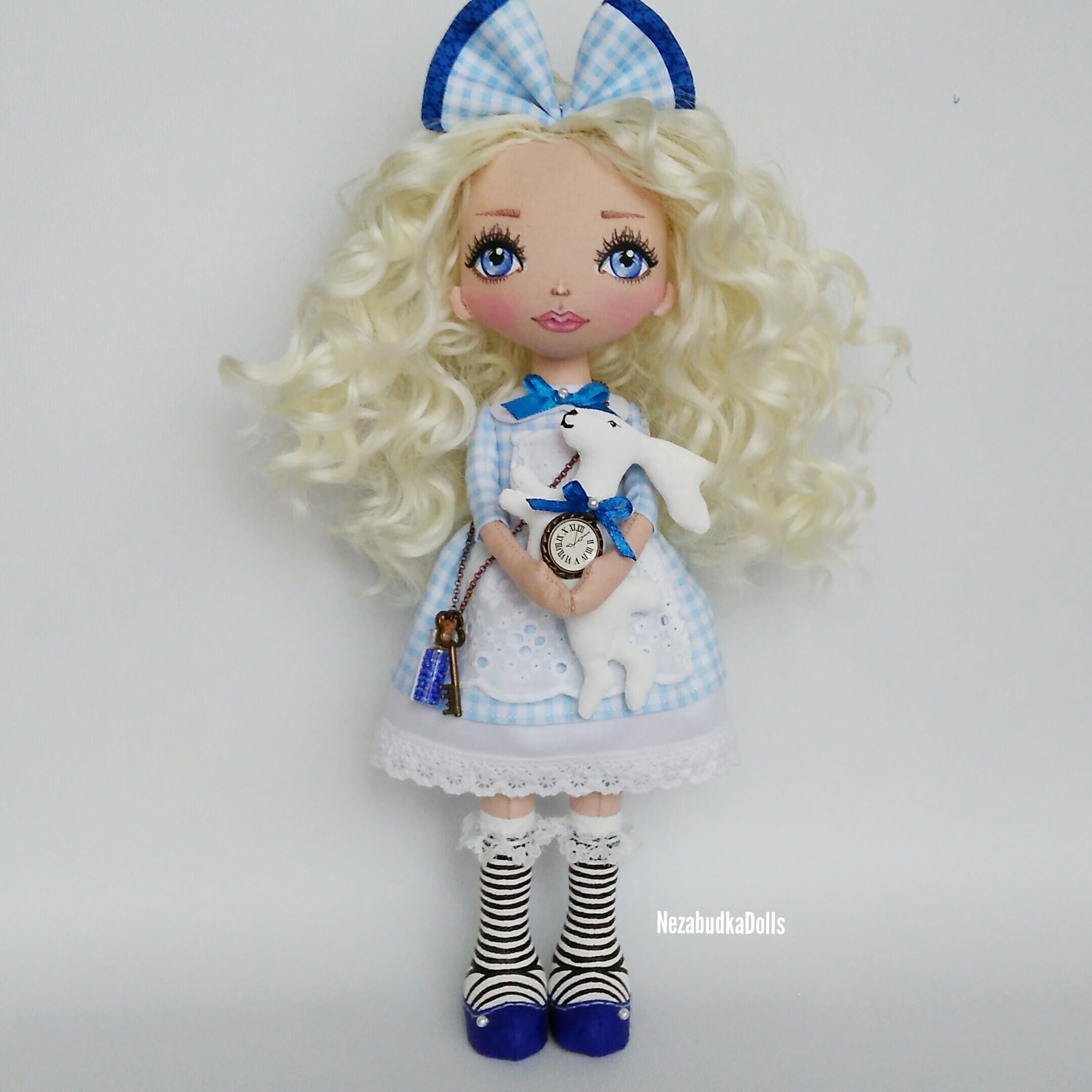 Alice in Wonderland Custom Rag Doll Birthday Gift for Women Textile ...