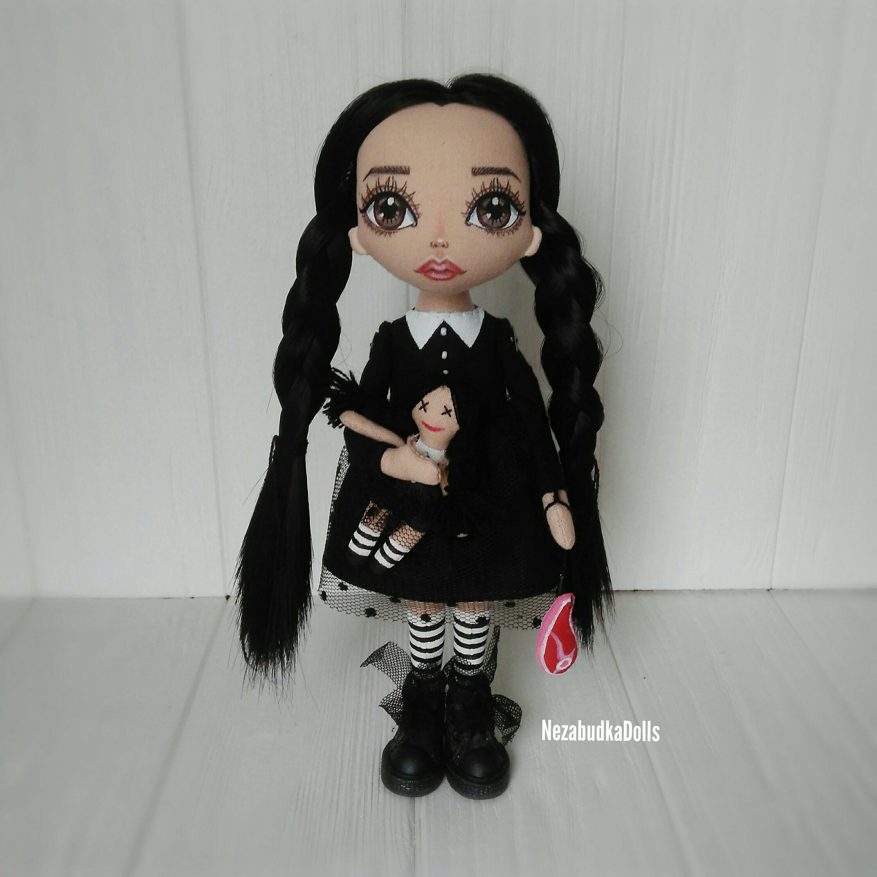 Rag Doll Halloween's Fabric Doll Handmade Horror Black - Etsy