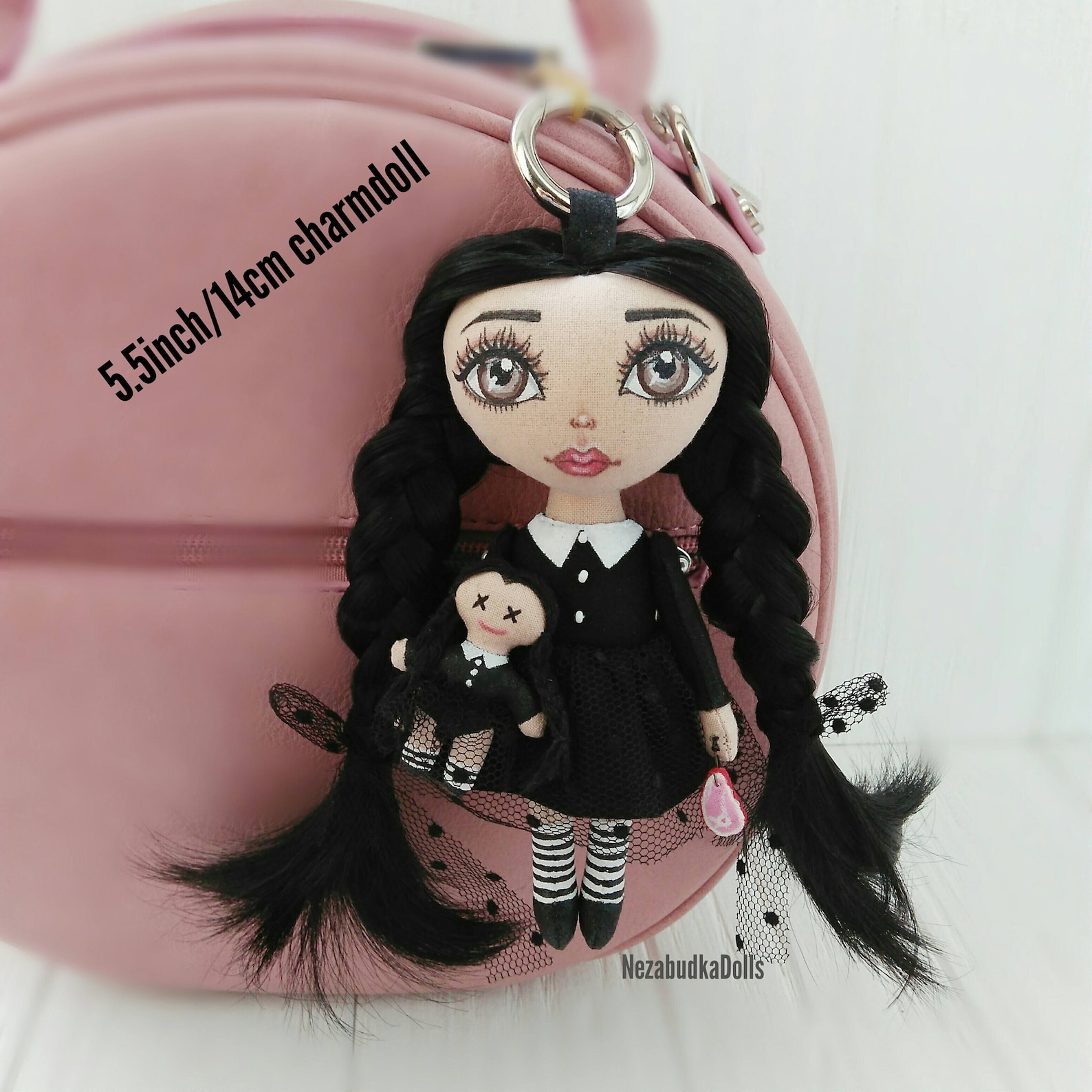 Goth Rag Doll Handmade Fabric Creepy Doll - Etsy