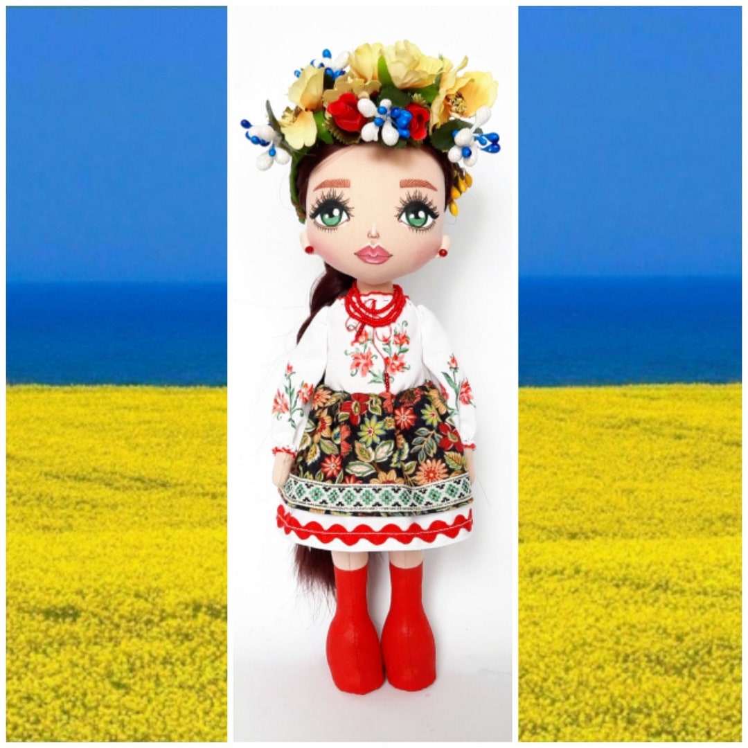 Ukraine Rag Doll Handmade Girls Room Decor Ukrainian National Woman's ...