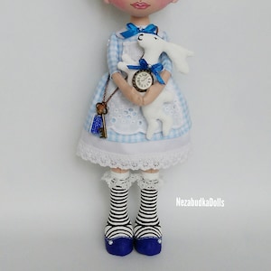 Alice in Wonderland Custom Rag Doll Birthday Gift for Women Textile ...