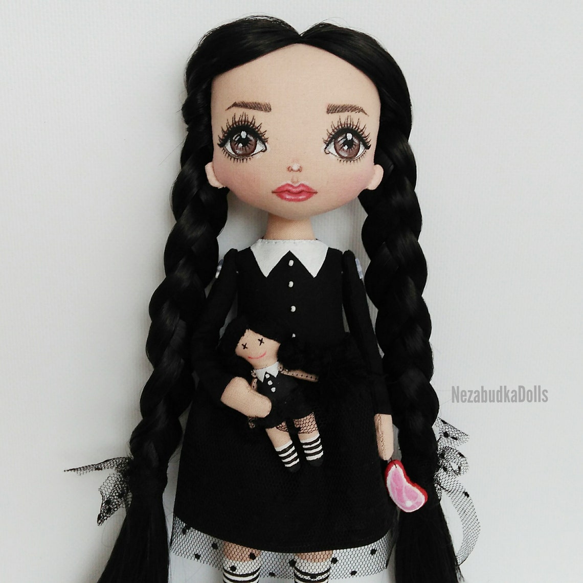 Rag Doll Halloween's Fabric Doll Handmade Horror Black - Etsy