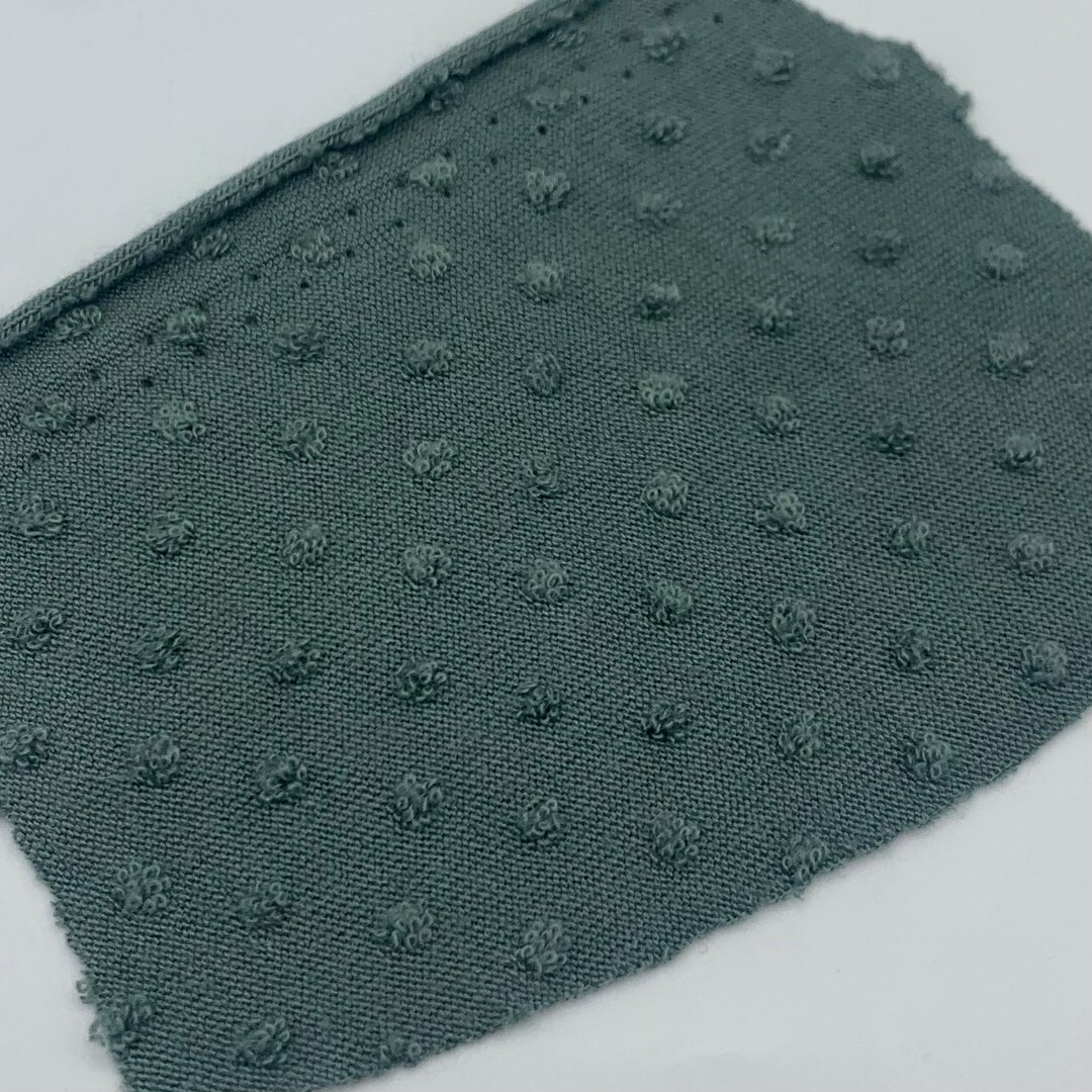 Swiss Dot Knit - Juniper - Fabric by the Yard - Etsy