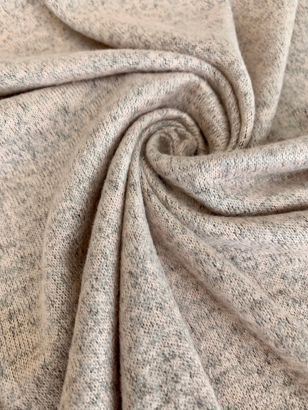 Latte Hacci Sweater Knit Fabric by the Yard - Etsy