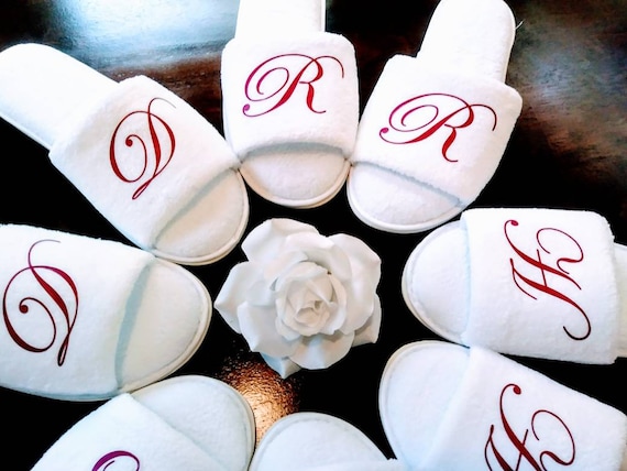 Personalized Slippers Monogrammed Slippers Custom Slippers | Etsy