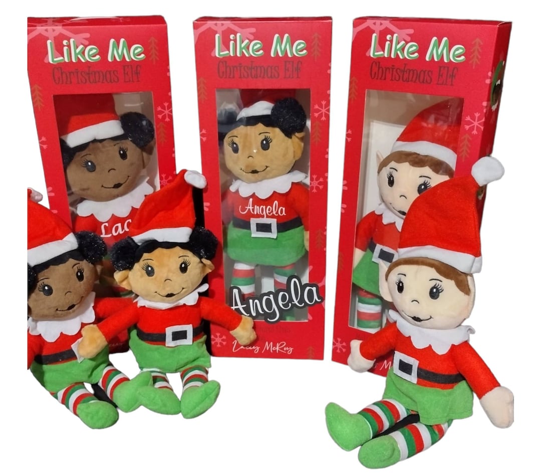 Personalized Christmas Elf and Box - Personalized Elves - Stocking ...