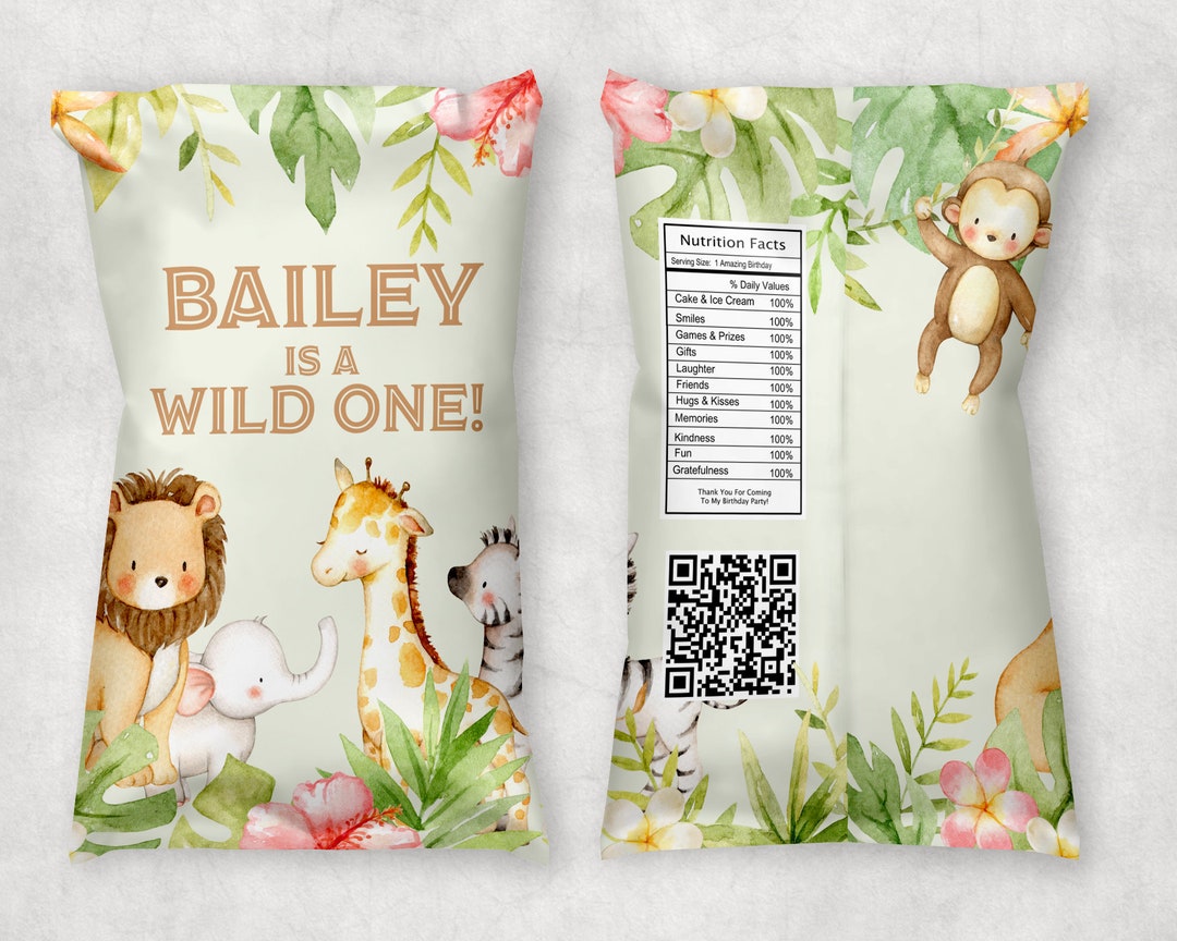 Personalisierte Wild One Chip Bag // Digital Download ...