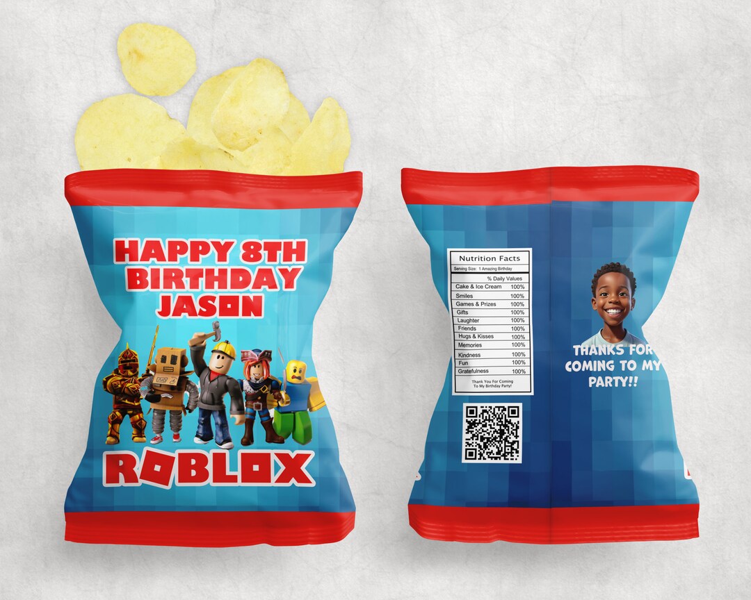 Roblox Party Bundle // Roblox Chip Bags // Party Favor Bundle - Etsy