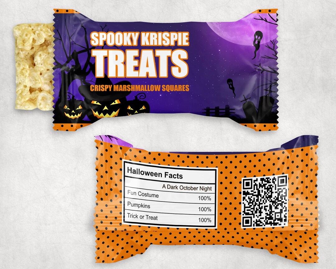 Halloween Rice Krispie Treats Labels // Instant Download // - Etsy