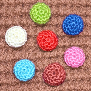 Crochet Covered Buttons PDF Tutorial Easy to Make Sew on Buttons ...