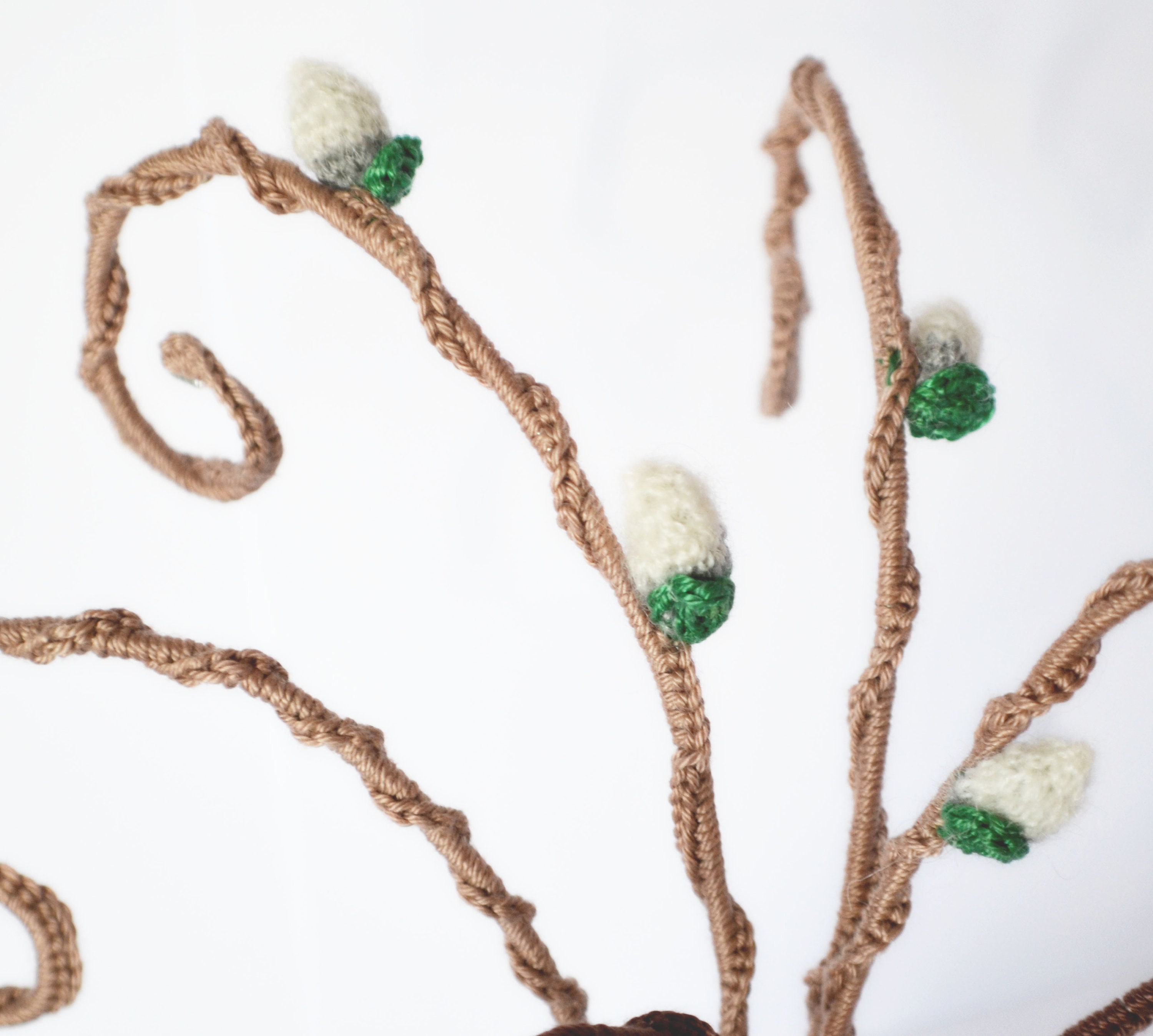 Easter Tree Crochet Pattern Pussy Willow Tree Branch Crochet | Etsy