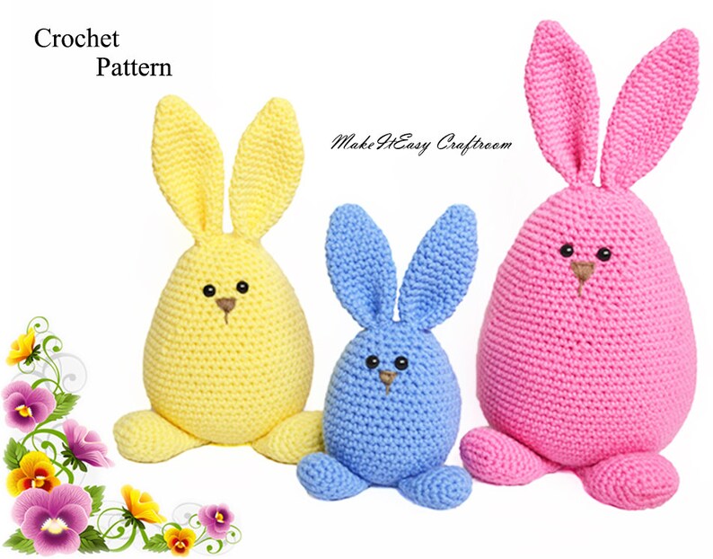 Bunny Amigurumi Crochet Pattern Bundle Crochet Rabbits Family - Etsy