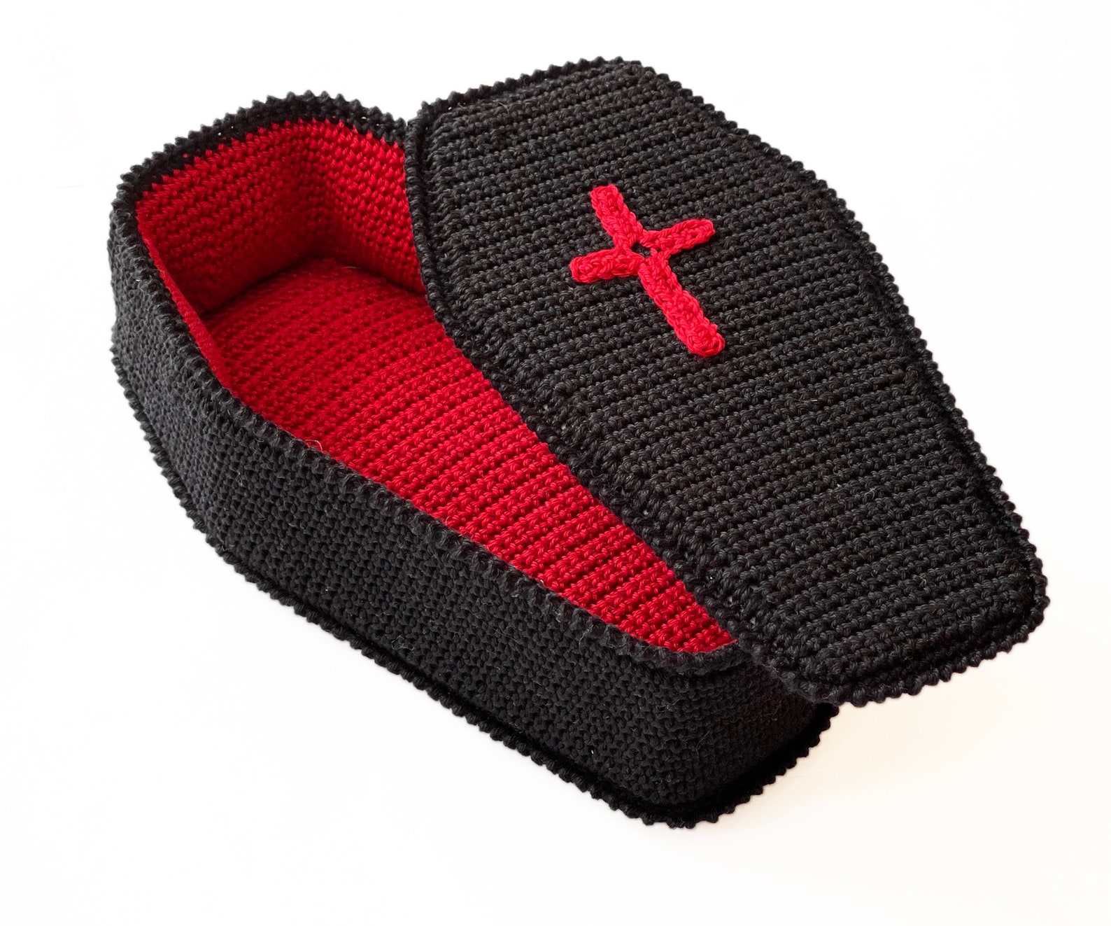 Dracula Coffin Crochet Pattern: Halloween Decor, Trick or Treat Box ...