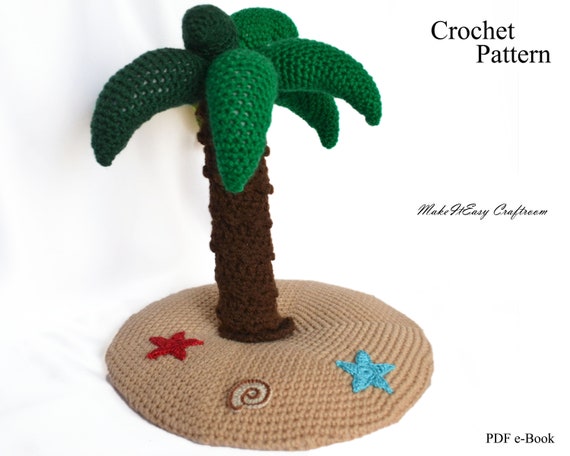 Palm Tree Crochet Pattern Crochet Sea Island Sea Stars - Etsy
