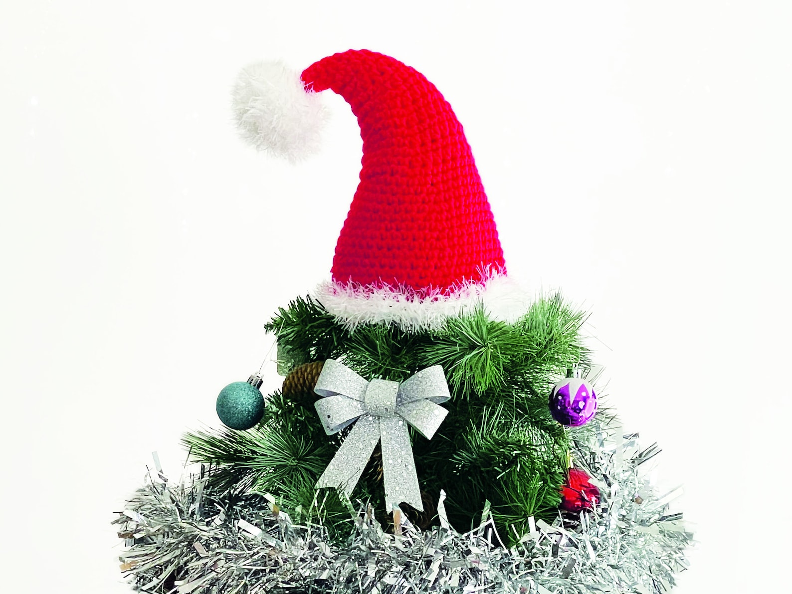 Santa Hat Tree Topper Christmas Crochet Pattern Santa Hat in 2 - Etsy