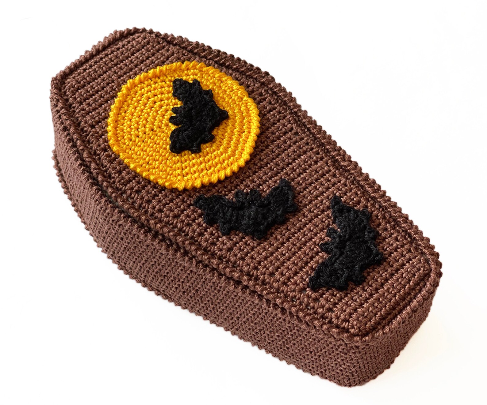 Dracula Coffin Crochet Pattern: Halloween Decor, Trick or Treat Box ...
