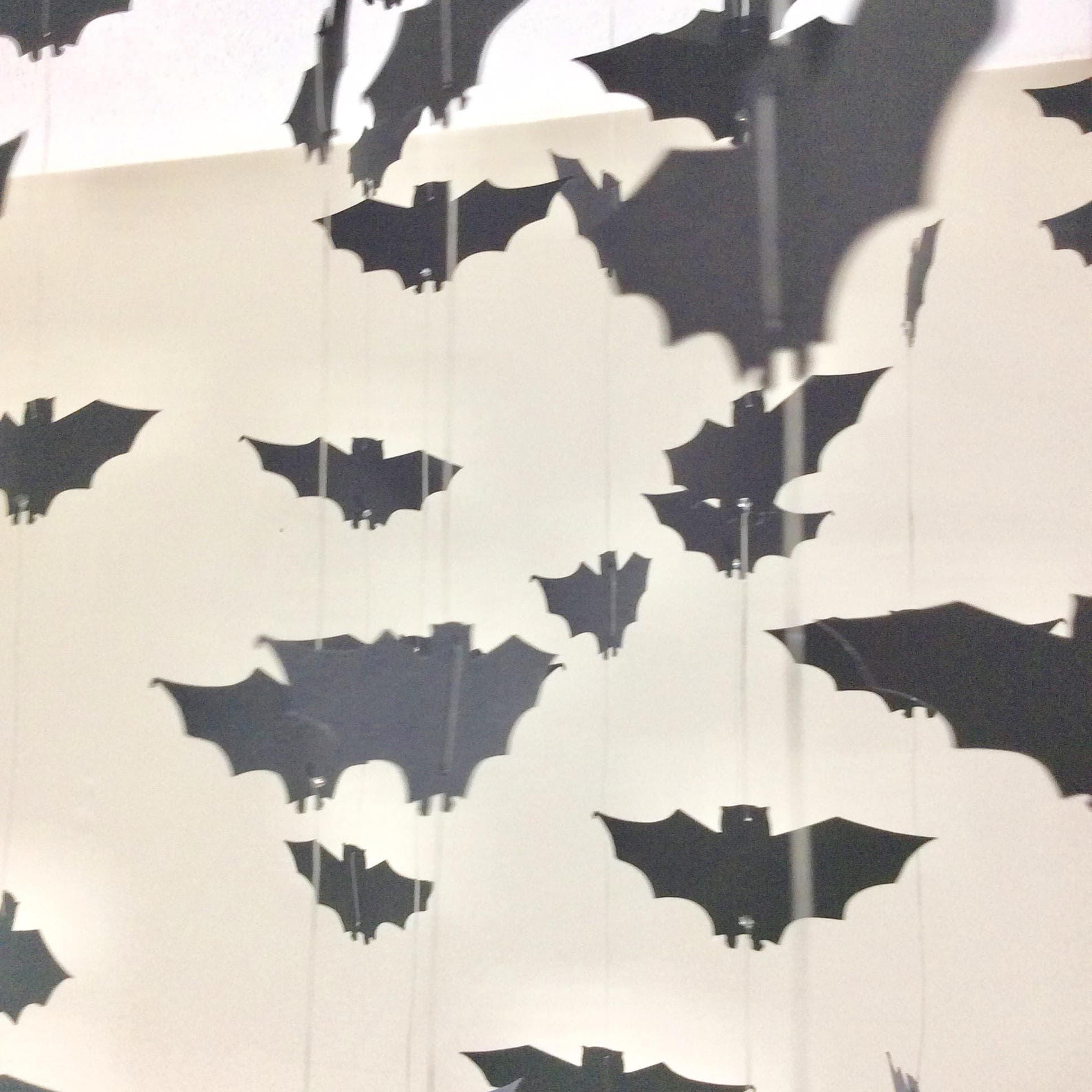 Black Bats Nursery Mobile Bat Paper Mobile Hanging Bats | Etsy