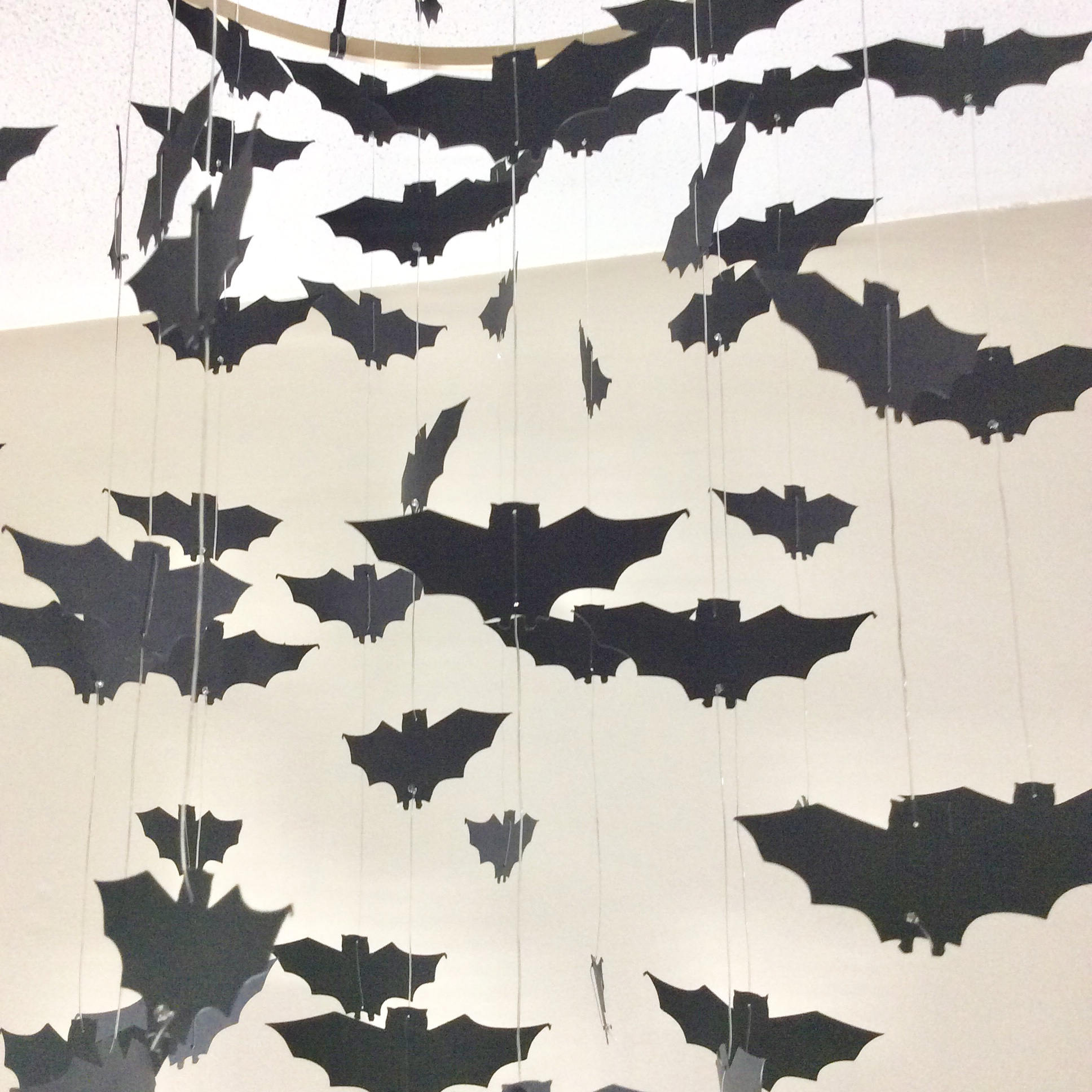 Black Bats Nursery Mobile Bat Paper Mobile Hanging Bats - Etsy