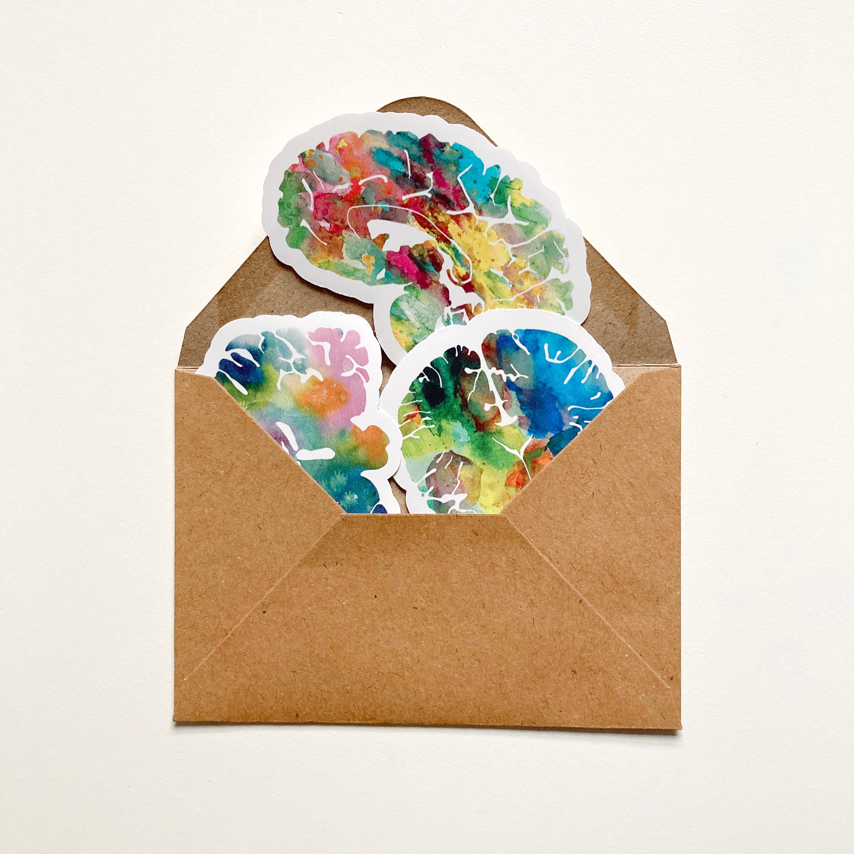 Human Brain Sticker Pack of 30 Neurology Brain Art Stickers | Etsy