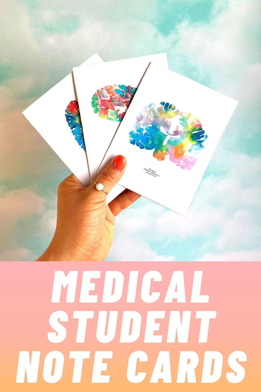 Psychology Art Greeting Cards - Set of 12 Blank Cards With Envelopes ...