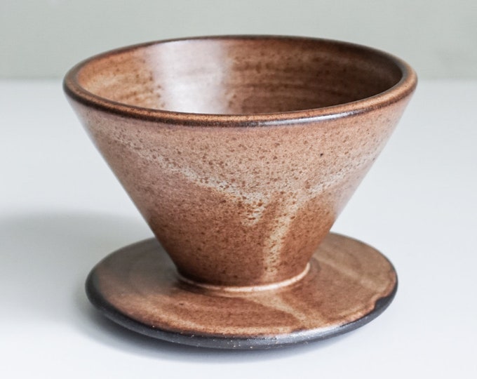 Large Pour Over, Cone 4 Pour Over in Cinnamon, Ceramic Pour Over ...
