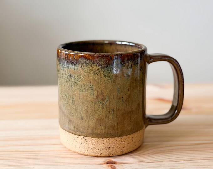 Large Mug in Earthy Sage Color - Etsy