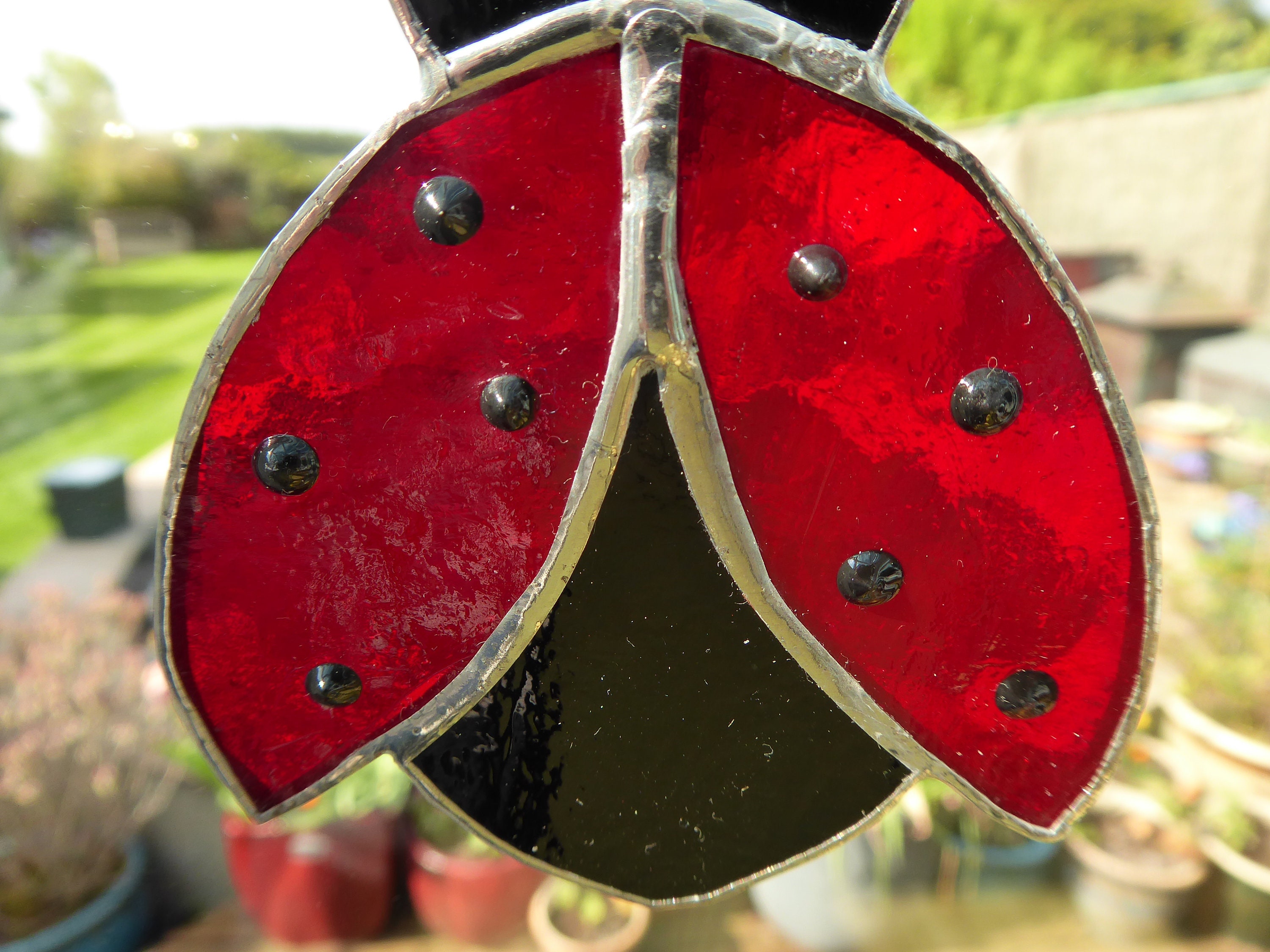 Ladybird Made From Stained Glass Suncatcher - Etsy UK