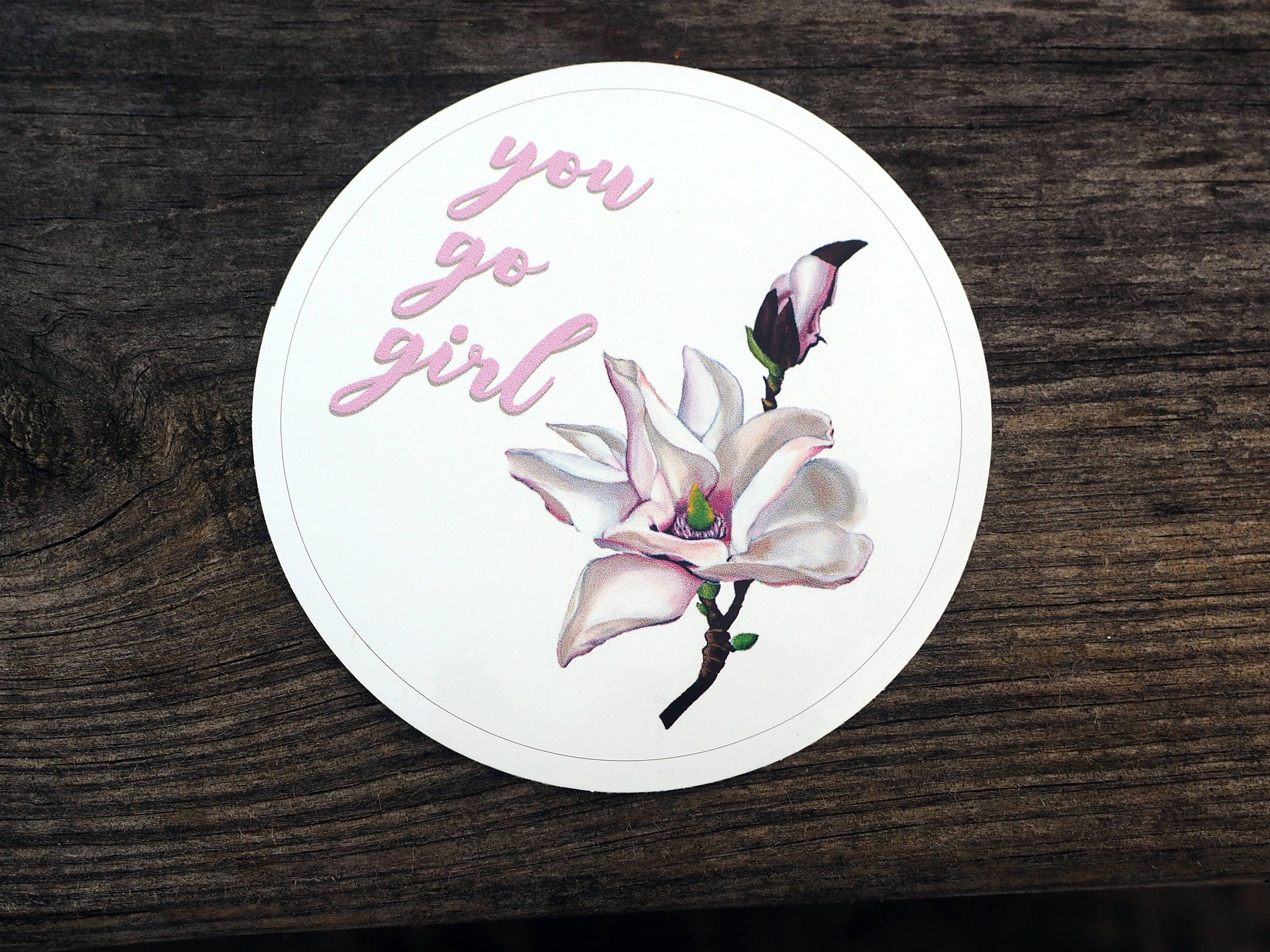 Original Art Sticker, You Go Girl, Laptop Sticker, Phone Sticker, iPad ...