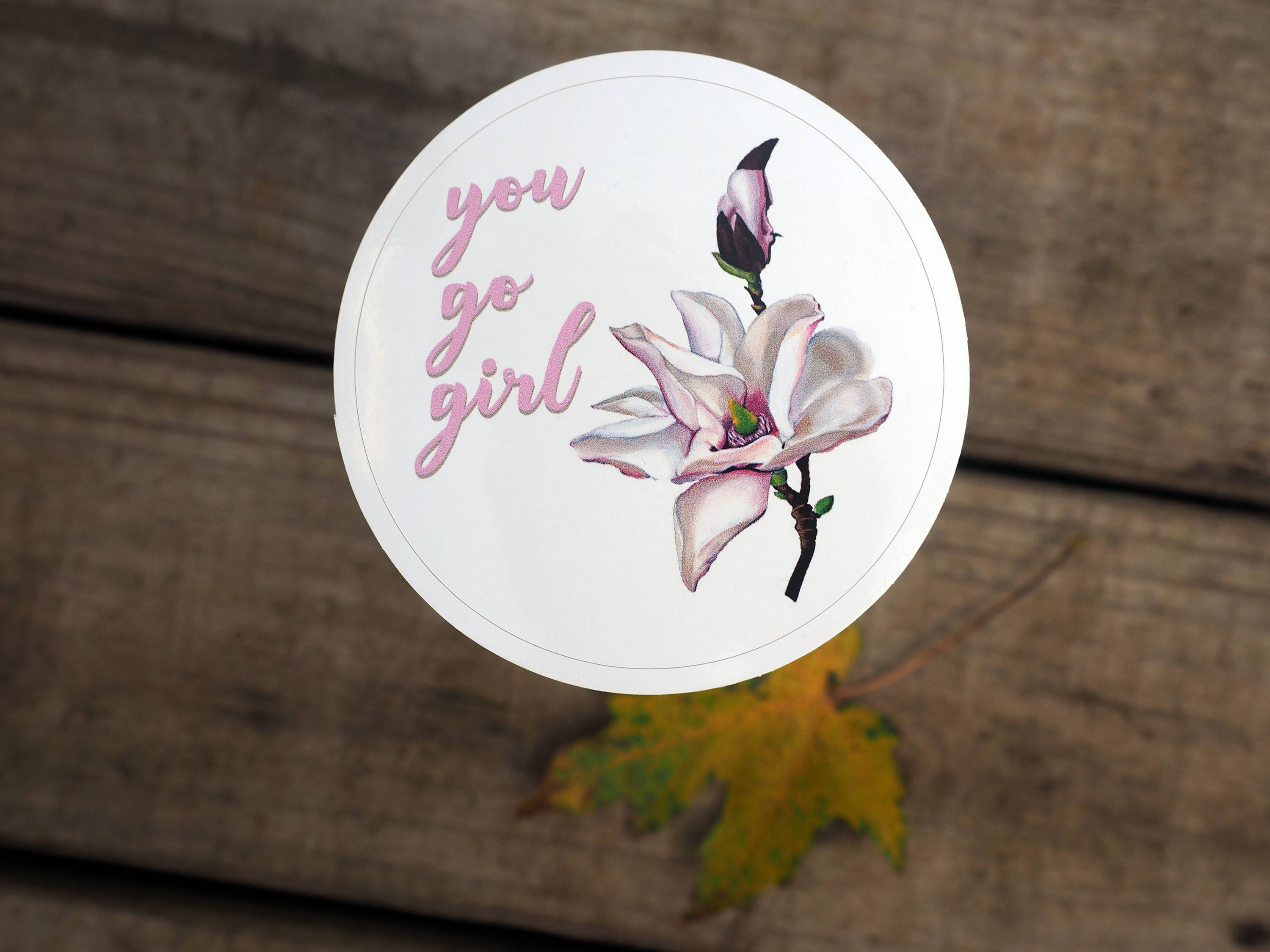 Original Art Sticker, You Go Girl, Laptop Sticker, Phone Sticker, iPad ...