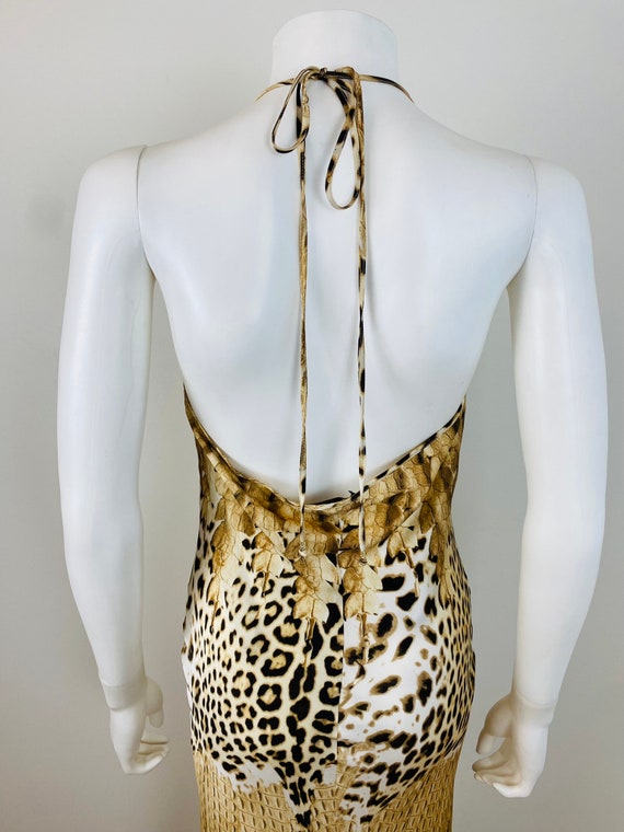 Vintage 2002 Y2K Roberto Cavalli Silk Cheetah & Croco… - Gem