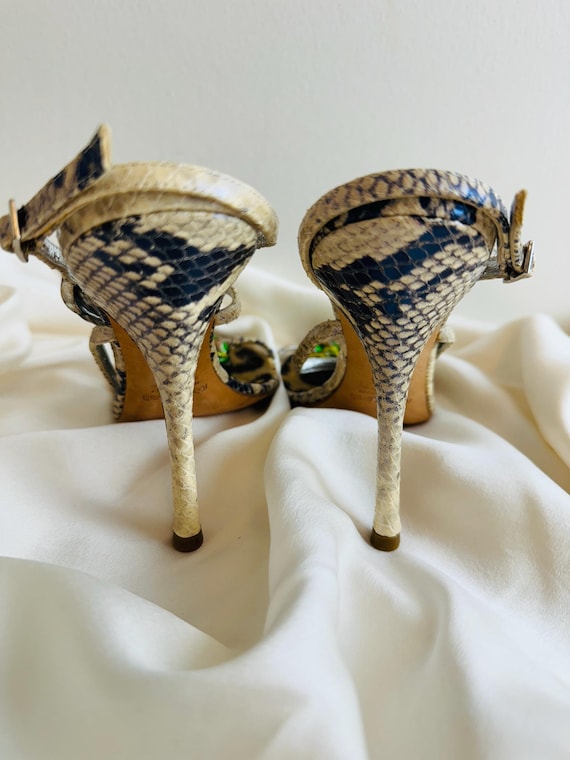 Vintage 2000s Roberto Cavalli Snake + Flower Enamel R… - Gem