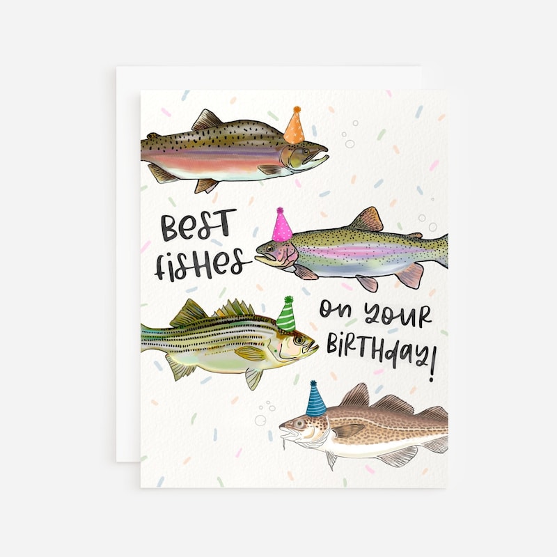 Fish Birthday Card - Etsy