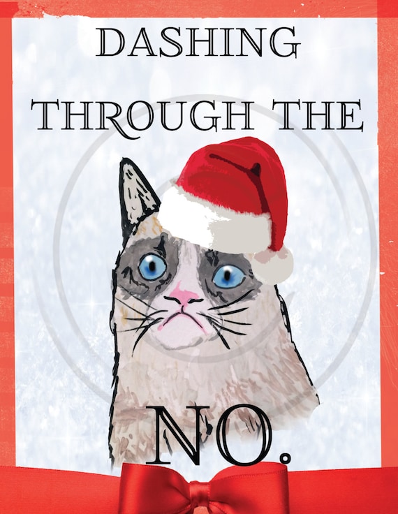 Grumpy Cat Meme Dashing Through The No
