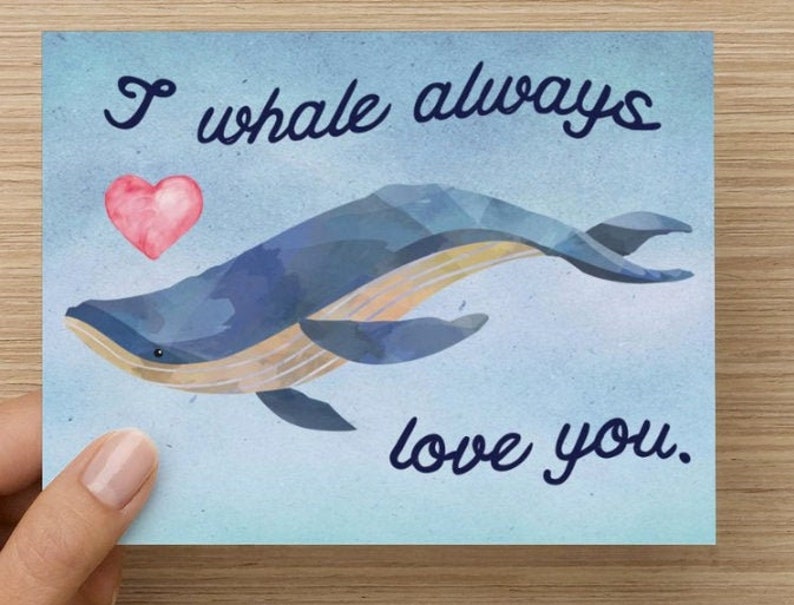 I Whale Always Love You Card | Etsy