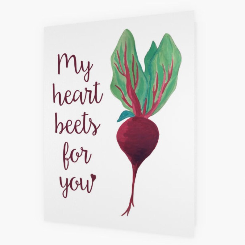 My Heart Beets for You Card - Etsy