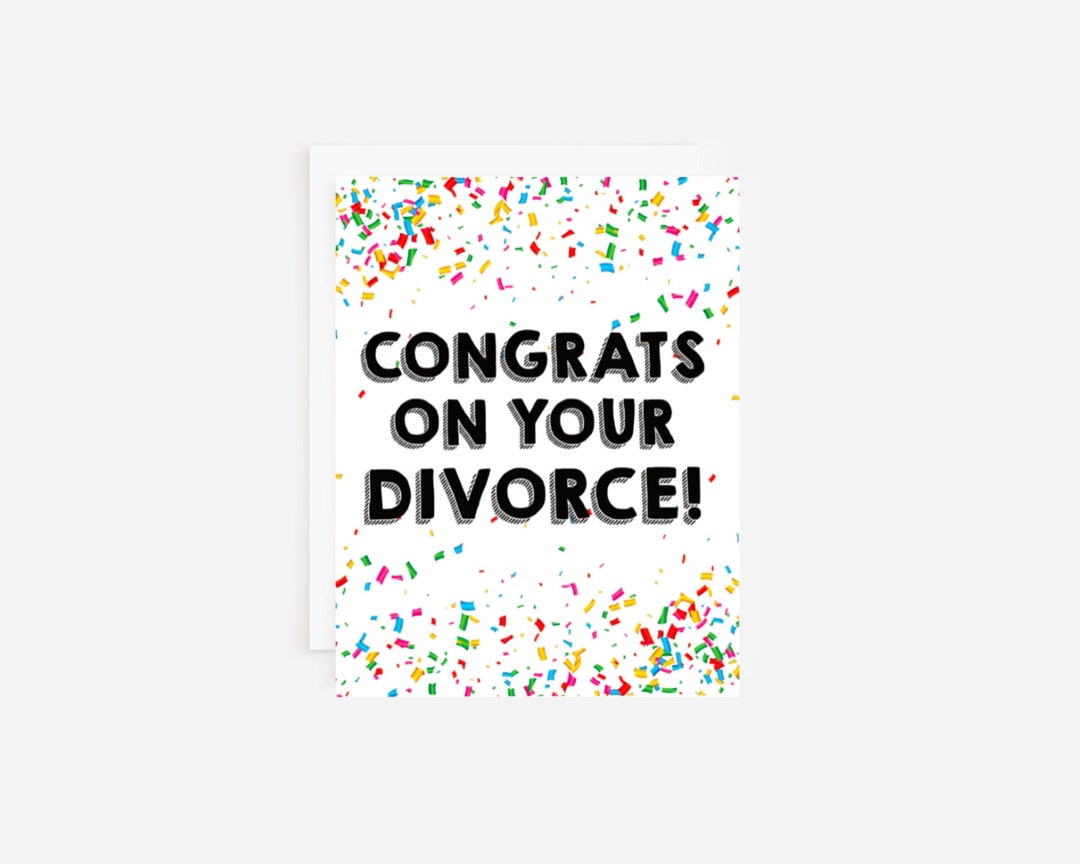 Congrats on Your Divorce! Card - Etsy