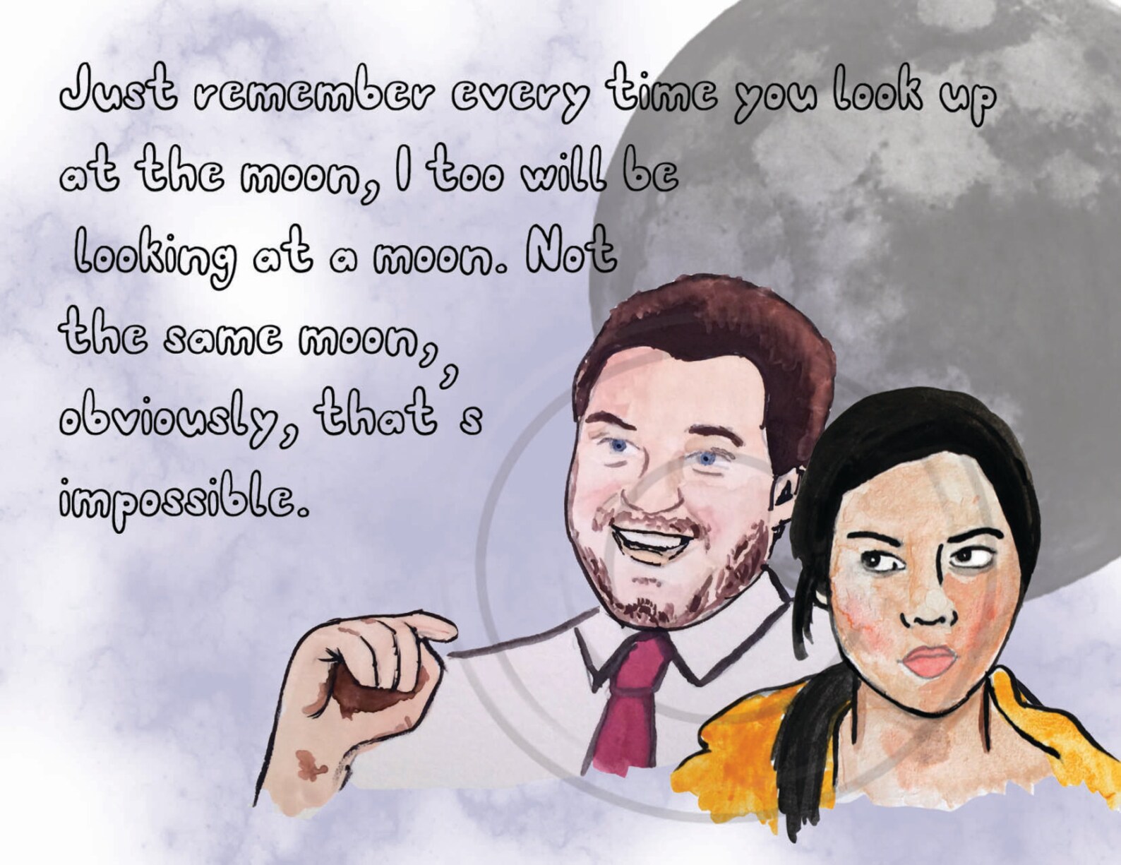 Andy Dwyer and April Ludgate Parks and Recreation Funny Love | Etsy