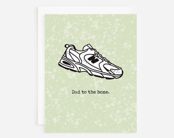 Dad to the Bone Fathers Day Printable Card / Fathers Day Card / Card ...