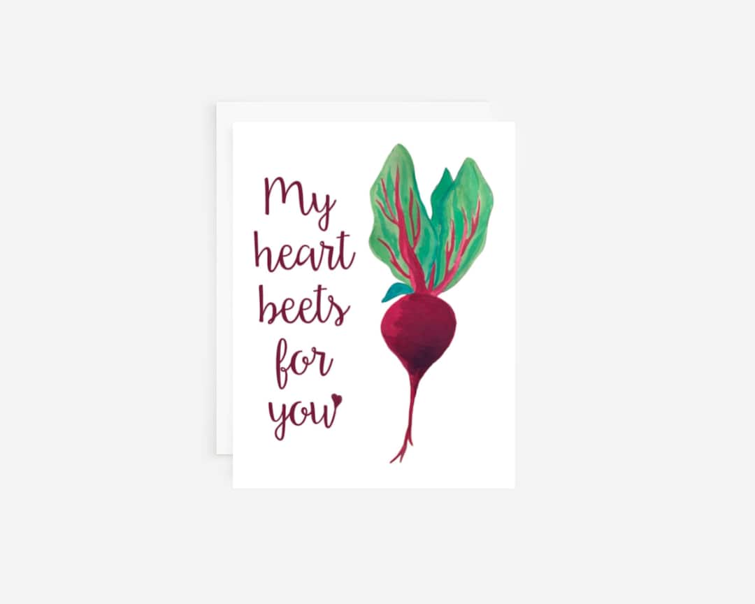 My Heart Beets for You Card - Etsy
